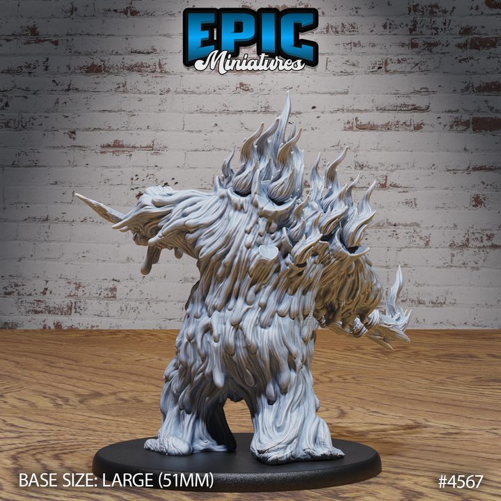 3D Printable Candle Wax Golem Attack / Magical Creature / Giant Formless Beast / Evil Humanoid ...